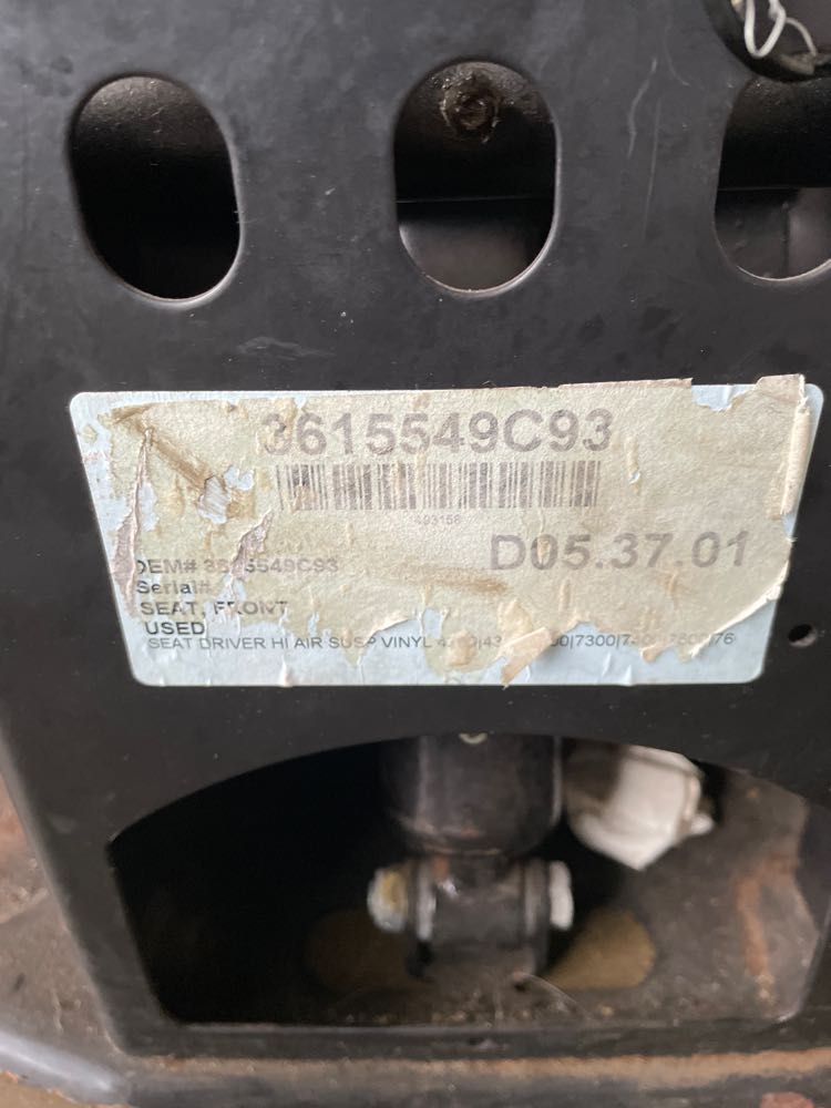 International 4300 Seat - Frontier Truck Parts