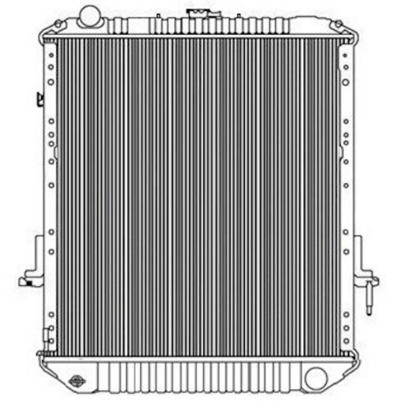 Isuzu NPR Radiator - Frontier Truck Parts